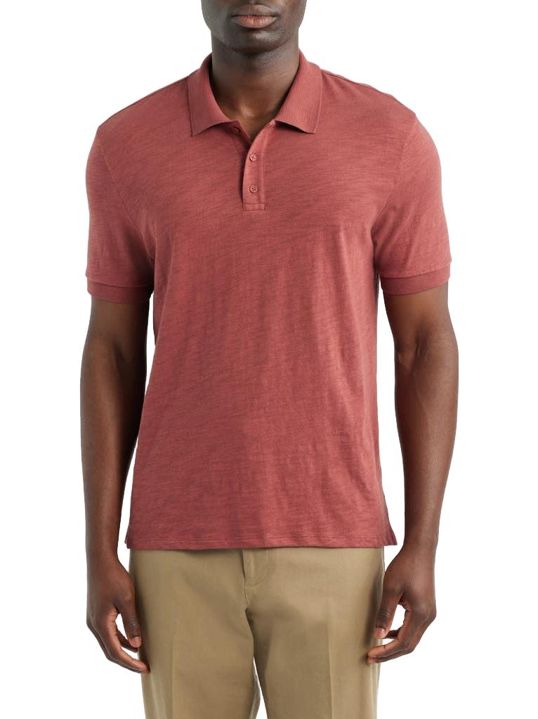 VINCE Cotton Slub Jersey Polo